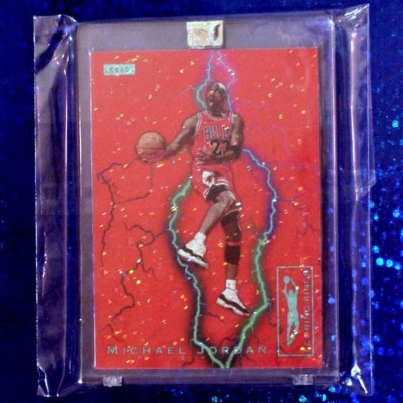 NBA | Other | Michael Jordan Red Sparkle Card | Poshmark
